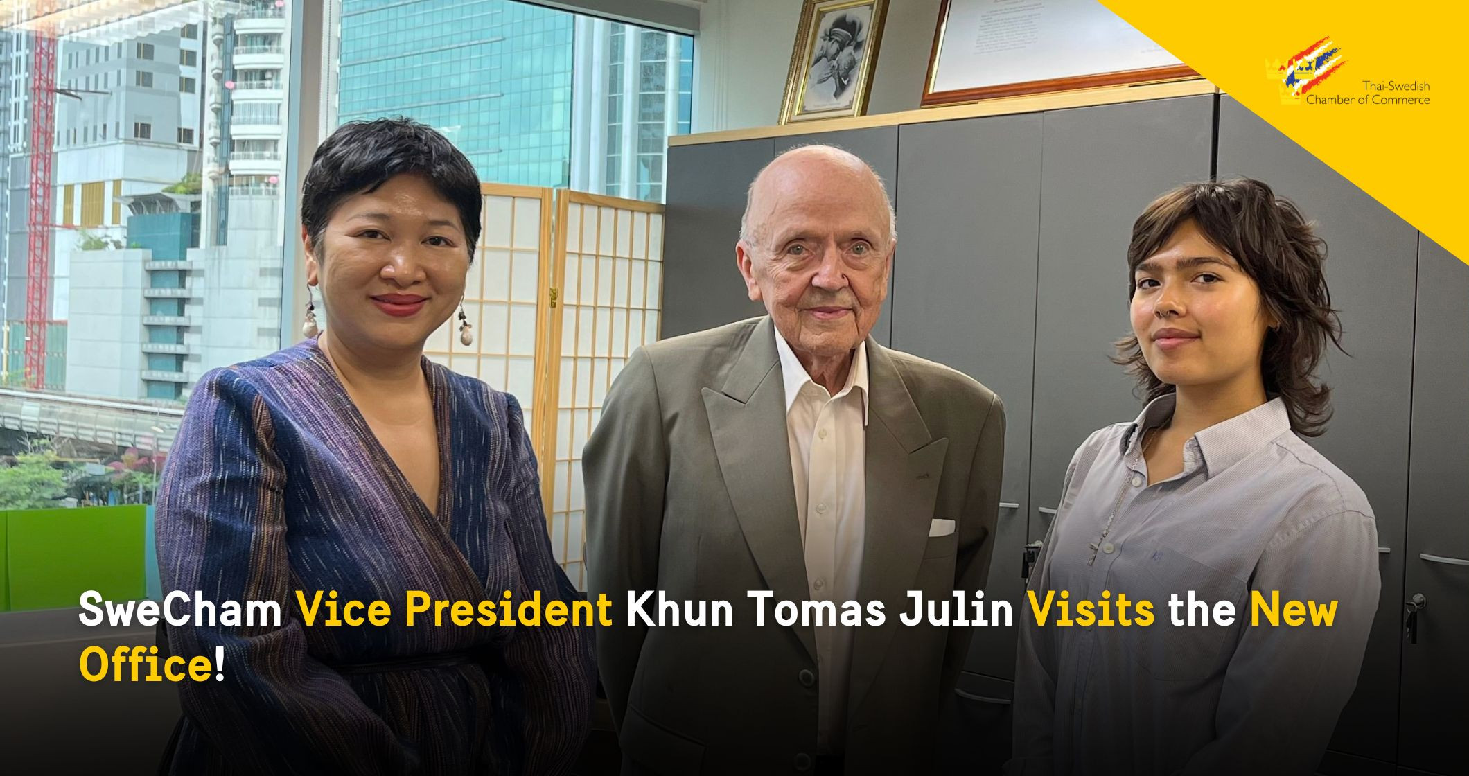 SweCham Founder Khun Anders Lundquist Visits the New Office!